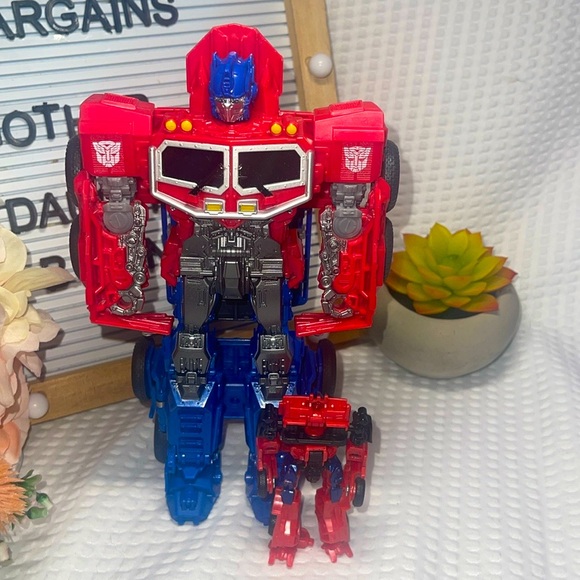 Transformers | Toys | Transformers Cyberverse Smash Changers Optimus Prime And Mini | Poshmark